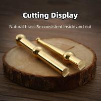 China Massage Tools Brass Copper Manual Acupressure Reflexology Pen for Body Health Care Therapy Tissue Massage Stick Gold for sale