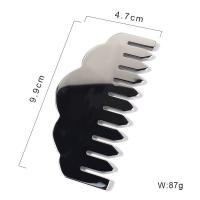 China Customized Logo Availabled Best Seller Stainless Steel Gua Sha Scalp Massage Comb Guasha Stone Head Massager Hair Health Care Salon Beauty for sale