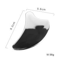 China Customized Logo Availabled Best Seller Stainless Steel Gua Sha Scalp Massage Comb Guasha Stone Head Massager Hair Health Care Salon Beauty for sale