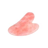 China OEM ODM Pink Quartz Gua Sha Set Top Seller Beauty Product with Rose Facial Massager and Massage Scraping Tool for sale
