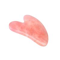 China OEM ODM Pink Quartz Gua Sha Set Top Seller Beauty Product with Rose Facial Massager and Massage Scraping Tool for sale