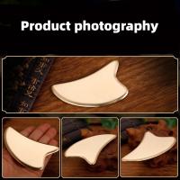 China Gold Heart Shape Natural Brass Metal Gua Sha Scraping Guasha Facial Spa Massager for Meridian Acupoint Massage for sale