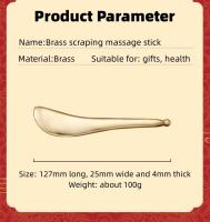 China Body Massager Gold Metal Gua Sha Scraping Stick Guasha Facial Massager Meridian Acupoint Massage Reflexology Skin Beauty for sale