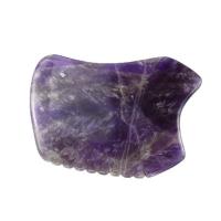 China Best Seller Amethyst Crystal Gua Sha Scraping Board Must-Have for Skin Care Beauty Salon Tool for sale