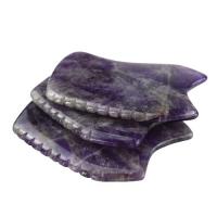 China Best Seller Amethyst Crystal Gua Sha Scraping Board Must-Have for Skin Care Beauty Salon Tool for sale