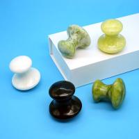 China Green Natural Jade Mushroom Shape Massage Stone for Muscle Massage and Facial Beauty Health Massage Relaxation in 2024 for sale