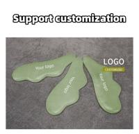 China Skin Tightening Lifting Remove Winkles Natural Xiuyan Jade Gua Sha Scraping Massage Board Custom Logo 2024 Best Product for sale