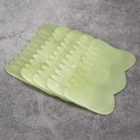 China Customized Logo Availabled M Shape Jade Gua Sha Stone Head Massager for Hair Health Care and Scalp Massage in Salon Beauty for sale