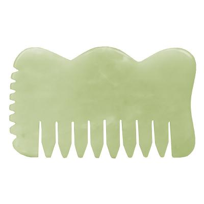China 2024 Jade Stone Comb Head Massager Body Muscles Massage Tool for Hair Health Care for sale