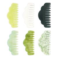 China Body Muscles Health Care 2024 Natural Xiuyan Jade Gua Sha Scalp Massage Comb for Dredging Meridians and Beautifying Skin for sale