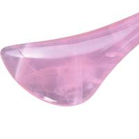 China Body Massage Tool Rose Quartz Gua Sha Pen Avaiable Logo for Facial and Eye Acupuncture Stick for sale