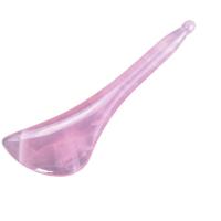China Body Massage Tool Rose Quartz Gua Sha Pen Avaiable Logo for Facial and Eye Acupuncture Stick for sale