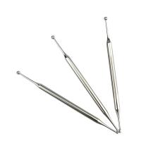 China Customized Logo Availabled Stainless Steel Manual Acupressure Reflexology Pen for Body Health Care Therapy Tissue Massage Stick for sale