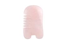 China Rose Quartz Gua Sha Comb Fish Shape Head Care Product for Natural Crystal Massage for sale