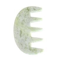 China Face Massager Jade Stone Gua Sha Comb Head Scalp Guasha Massage Tool for Full Body Massage Area Custom Logo for sale