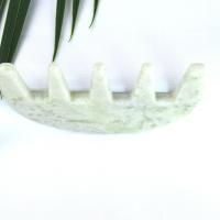 China Face Massager Jade Stone Gua Sha Comb Head Scalp Guasha Massage Tool for Full Body Massage Area Custom Logo for sale