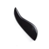 China Black Natural Stripe Obsidian Gua Sha Stone for Body Massage and Facial Slimming Professional Tool for sale
