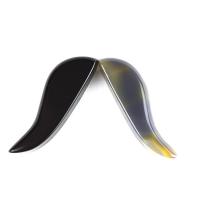 China Black Natural Stripe Obsidian Gua Sha Stone for Body Massage and Facial Slimming Professional Tool for sale
