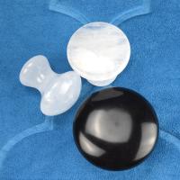 China Natural Clear Quartz Gua Sha Massage Mushroom Shape Stone for Facial and Body Massage Massage Tools for sale