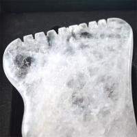 China Clear Quartz Gua Sha Shaped Board Tool for Face and Neck Skin Health OEM/ODM Accepted for sale