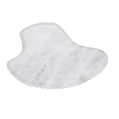 China Self Skin Care Tool White Jade Gua Sha Scraping Massage Board for Body Massager Function 2024 Trending Product for sale
