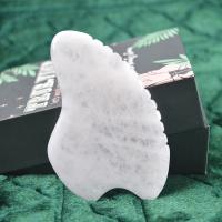 China Self Skin Care Tool White Jade Gua Sha Scraping Massage Board for Body Massager Function 2024 Trending Product for sale