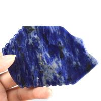 China Blue Sodalite Gua Sha Board 95*53mm The Ultimate Tool for Improved Blood Circulation and Skin Health for sale