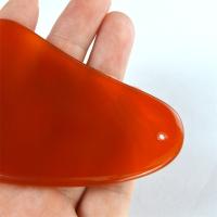 China 2024 Red Carnelian Gua Sha Board The Essential Health Care Agate Guasha Stone for Facial Massage and Face Care for sale