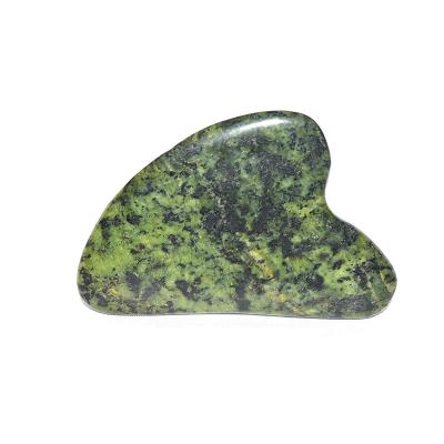 China Green Sodalite Gua Sha Scraping Massage Board for Full-body Jade Stone Spa Massager Treatment for sale