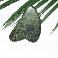 China Green Sodalite Gua Sha Scraping Massage Board for Full-body Jade Stone Spa Massager Treatment for sale