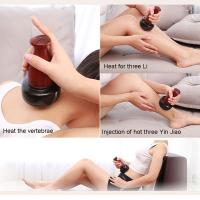 China Hot Compress Smart Face Lifting Electric Bian Stone Guasha Board Cupping Massage for Body Function Moxibustion Treatment for sale