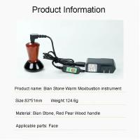 China Red Pear Wood Mini Bian Stone Eye Face Gua Sha Massager Portable Massage Belt for Natural Hot Stone Electrical Guasha Machine for sale