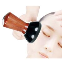 China Red Pear Wood Mini Bian Stone Eye Face Gua Sha Massager Portable Massage Belt for Natural Hot Stone Electrical Guasha Machine for sale