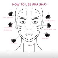 China Natural Black Obsidian Gua Sha Board for Face Back Massage Relax Therapy Guasha Tool Skincare Scraping for sale