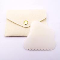 China Body Massager Portable Handheld Afghan White Jade Gua Sha Board for Customizable Face and Body Skincare for sale