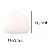 China Body Massager Portable Handheld Afghan White Jade Gua Sha Board for Customizable Face and Body Skincare for sale