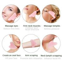 China Portable Natural Jade Gua Sha Stone Massage Tool for Face Neck Skin Lifting Wrinkle Remover Beauty Care Physical Therapy for sale
