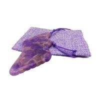 China Facial Massage Amethyst Gua Sha Scraping Tool for Natural Body Massage for sale