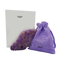 China Facial Massage Amethyst Gua Sha Scraping Tool for Natural Body Massage for sale