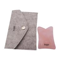 China Face Lift Function Rose Quartz Real Jade Gua Sha Crystal Face Roller Massage Guasha Stone for Face/Body Rejuvenation for sale