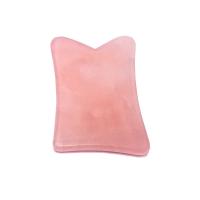 China Face Lift Function Rose Quartz Real Jade Gua Sha Crystal Face Roller Massage Guasha Stone for Face/Body Rejuvenation for sale