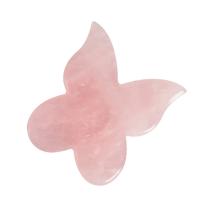 China Facial Massager Butterfly Shape Jade Guasha Massage Plate Natural Stone Gua Sha Scraper for Neck Body Acupuncture Spa for sale