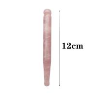 China OEM ODM Natural Rose Quartz Guasha Massage Stick Needle Muscle Relief Body Gua Sha Massager Point Roller Guasha Tool for sale