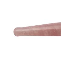 China OEM ODM Natural Rose Quartz Guasha Massage Stick Needle Muscle Relief Body Gua Sha Massager Point Roller Guasha Tool for sale