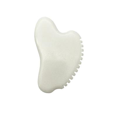 China Portable Facial Massager Gua Sha Scraper Natural Jade Stone Skin Care Massager for Body Neck Back Beauty Health Eye SPA for sale