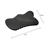 China Facial Massager Obsidian Guasha Beautiful Massage Scraping Black Obsidian Face Massager Acupuncture Gua Sha Eye Face Board SPA Tool for sale