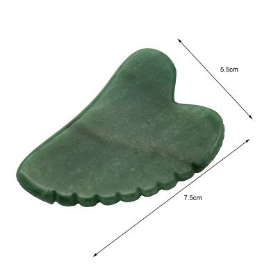 China Facial Scraping Skin Lifting with Green Aventurine Gua Sha and Heart Shaped Design for sale
