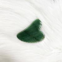 China Facial Scraping Skin Lifting with Green Aventurine Gua Sha and Heart Shaped Design for sale