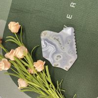 China Grey Agate Facial Guasha Skin Lifting Firming Natural Hand Healing Jade Gua Sha Massage Tool for Facial and Skin Firming for sale