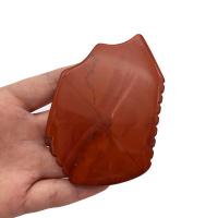 China Red Jasper Facial Guasha Skin Lifting Firming Natural Hand Healing Jade Gua Sha Facial Massage Tool Portable and Handheld for sale